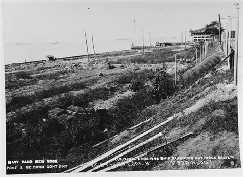 Nh 117730 Us Receiving Ship Barracks Bay Ridge Brooklyn