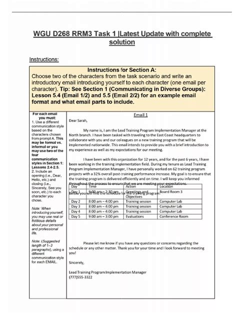 Package Deal For Wgu D268 Rrm3 Task 1 2 And 3 Latest Update With Complete Solution Stuvia Us