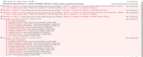 reactjs react electron content security policy блокирует fetch запросы из компонента react