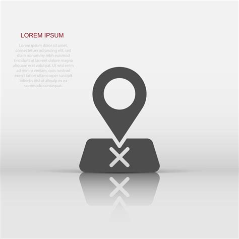 Premium Vector Map Pin Icon In Flat Style Gps Navigation Vector Illustration On White Isolated