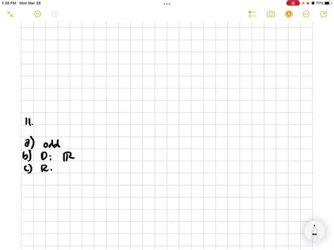 solved a is this the graph of an odd or even root b find the domain of this function c