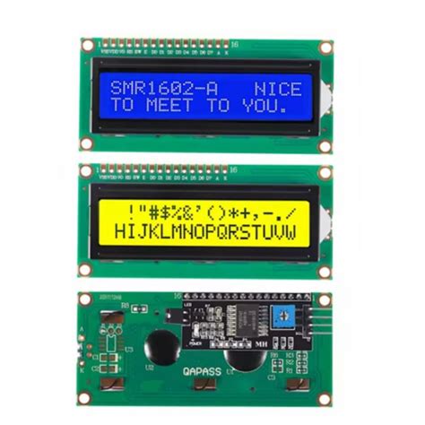 Lcd1602 1602 Lcd Module Blue Yellow Green Screen 16x2 Character Lcd Display Pcf8574t Pcf8574