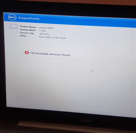 My Dell Laptop Shows No Bootable Device Found After Using It For A While Always R Dell