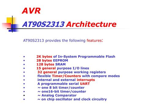 Ppt Avr Microcontrollers Powerpoint Presentation Free Download Id2710888