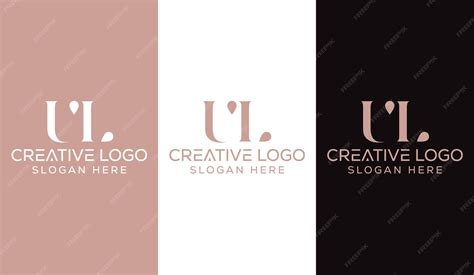 Premium Vector Initial Letter Ul Logo Design Monogram Creative Modern