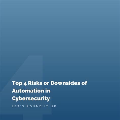 The 4 Key Risks Of Automation In Cybersecurity Michael Castro Cdir Asc Llm Posted On The
