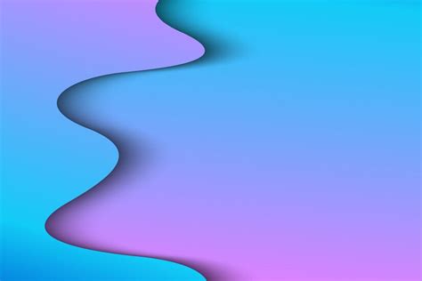 Premium Vector Abstract Wave Shape Papercut Blue Gradient Color