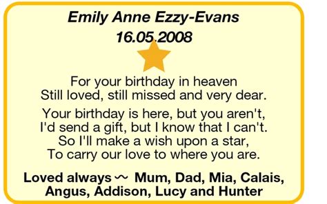 Emily Anne Ezzy Evans Tributes Central Western Daily Central Western Daily Orange Nsw
