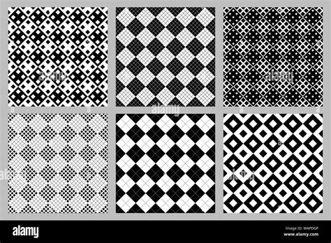 Geometrical Square Pattern Background Design Set Abstract Vector
