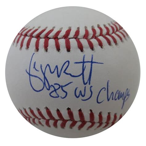 George Brett Autographed 1985 World Series Champs Signed Baseball Mlb