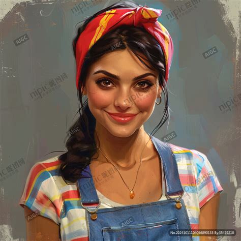 Ai创作图卡通写实人物 数字肖像插画 写实少女 写实卡通人物 高精女孩原画稿 卡通写实漫画人物设计 写实人物设计 手绘俏皮女孩头像插画 写实