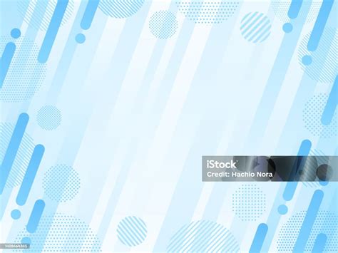밝은 파란색 대각선 줄무늬와 점 및 줄무늬 원의 프레임 그림 배경 주제에 대한 스톡 벡터 아트 및 기타 이미지 배경 주제