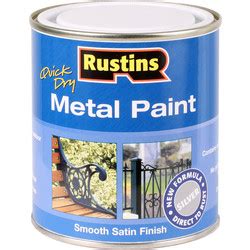Rustins Quick Dry Metal Paint Smooth Satin Ml White Toolstation