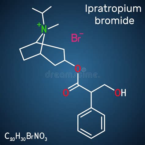 Ipratropium Bromide Molecule It Is Bronchodilator Antispasmodic