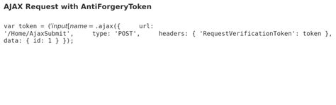 AntiForgeryToken In ASP NET MVC Explained