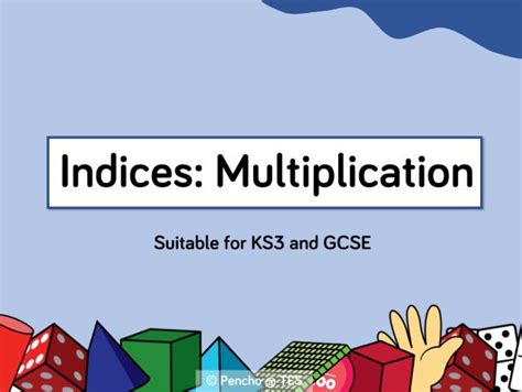 KS3 GCSE Indices Multiplication Teaching Resources