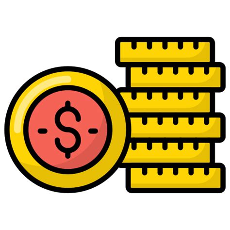 Coins Stack Generic Outline Color Icon