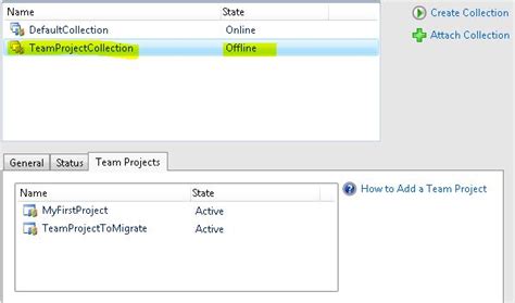 Migrate Moving A Team Project From One Collection To Another Tfs