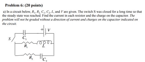 Solved Problem Points A In A Circuit Below R R Chegg Com