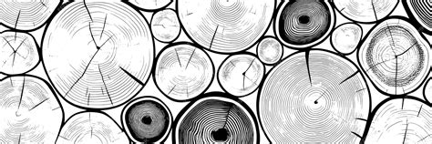 Premium Vector Log Cut Vector Banner Tree Rings Pattern