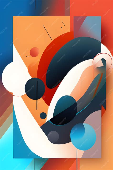 Premium Ai Image Colorful Bold Abstract Portrait Background With