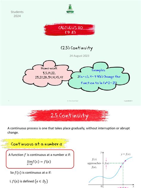Calculus 110 25 Continuity Download Free Pdf Continuous