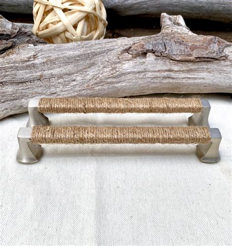 Beach House Decorative Rope Drawer Pulls Dresser Handles Cabinet Pulls Coastal Modern