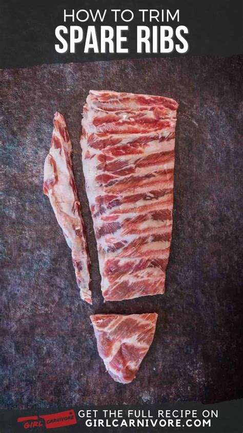 How To Trim Spare Ribs Step By Step Guide Girl Carnivore