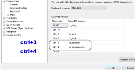Tips Assign Shortcuts To Commands In SQL Server Management Studio