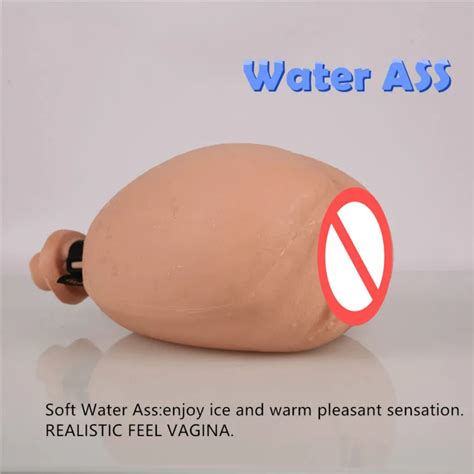Injecting Warm Water Filling Inflatable Silicone Realistic Pussy Real Body Temperature Male
