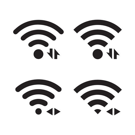 Pack Wifi Icon Vector Concept Illustration For Design Vector