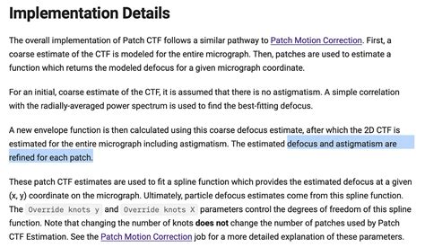 update to ctf guide pages ctf estimation cryosparc discuss