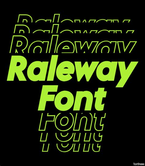 Raleway Font Text Effect And Logo Design Font