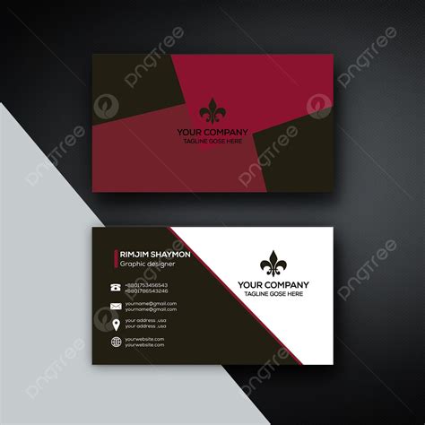 빨간색과 검은색 명함 디자인 템플릿 Psd 다운로드 디자인 자료 다운로드