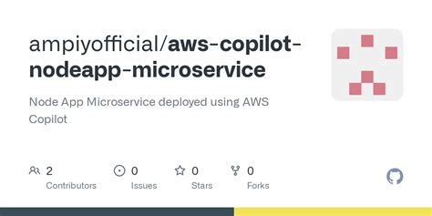 Github Ampiyofficialaws Copilot Nodeapp Microservice Node App Microservice Deployed Using