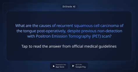 What Are The Causes Of Recurrent Squamous Cell Carcinoma Of The Tongue