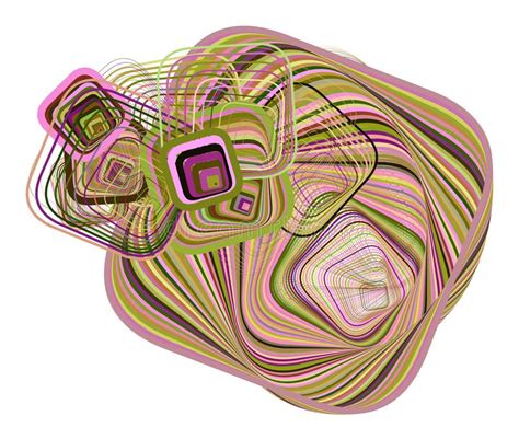 Abstract Conceptual Geometric Rounded Rectangle Pattern Creative