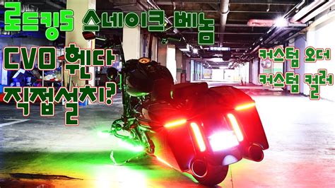할리데이비슨 로드킹스페셜 Cvo 휀더로 교체 커스텀 오더커스텀컬러 할리암쥐의 할리 Diy편 24 소프테일 Fxdr