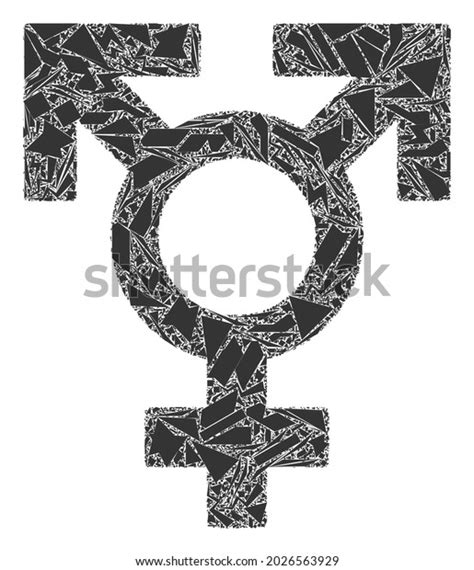 Debris Mosaic Polyandry Sex Symbol Icon Stock Vector Royalty Free 2026563929 Shutterstock