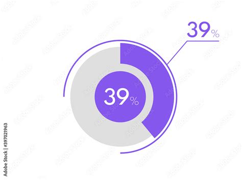 39 Percent Pie Chart Business Pie Chart Circle Graph 39 Can Be Used