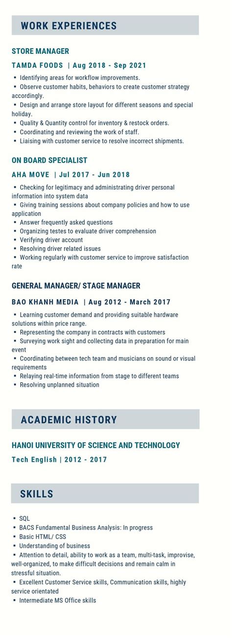 Phoebe Nguyen On Linkedin Sharecv Fresher Intern Ba Hn