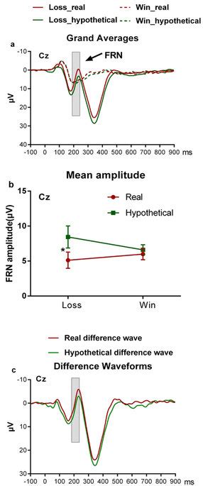 Erp Waveforms Mean Amplitudes And Difference Waveforms A Grand Download Scientific
