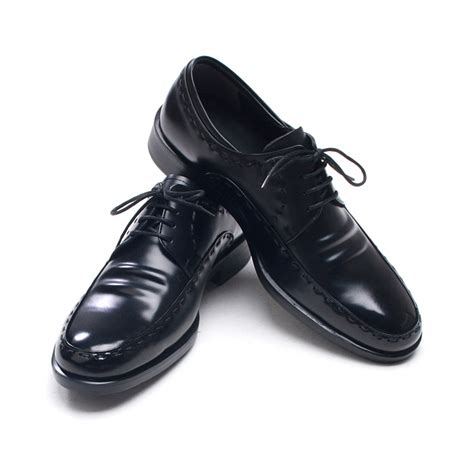 Mens Chic Stitch Line Leather Oxfords