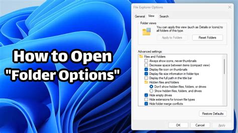 How To Open Folder Options In Windows 11 Virtual Curiosities