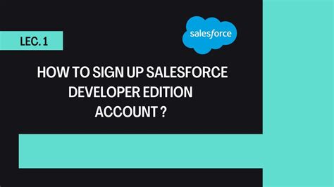 Sign Up On Salesforce Developer Account कैसे Create करे Salesforce Account Lecture 1 Youtube