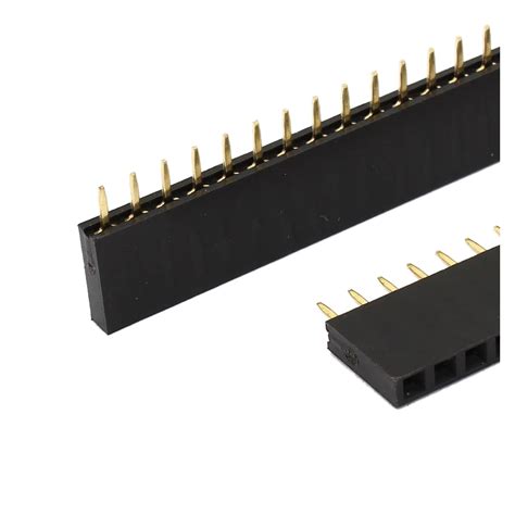 Cnim Hot 50pcs Straight Female Pcb Header 40 Way 2 54mm Spacing