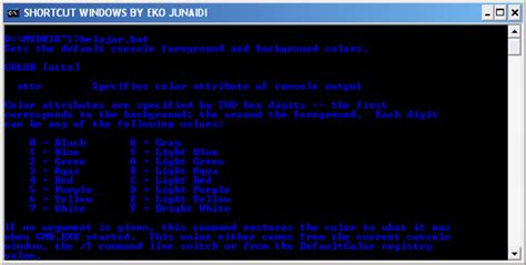 Dasar Pemrograman Shell Dan Batch Pada Windows