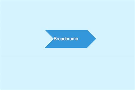 How To Create Flat Style Breadcrumb Links With Css