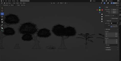 Stylized Asia Trees Blender 3d Model Cgtrader