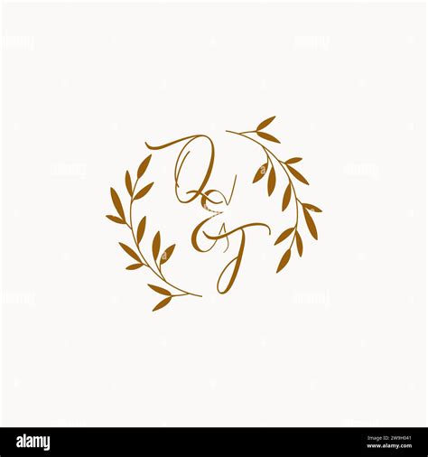 QT Initial Wedding Monogram Logo Design Stock Vector Image Art Alamy